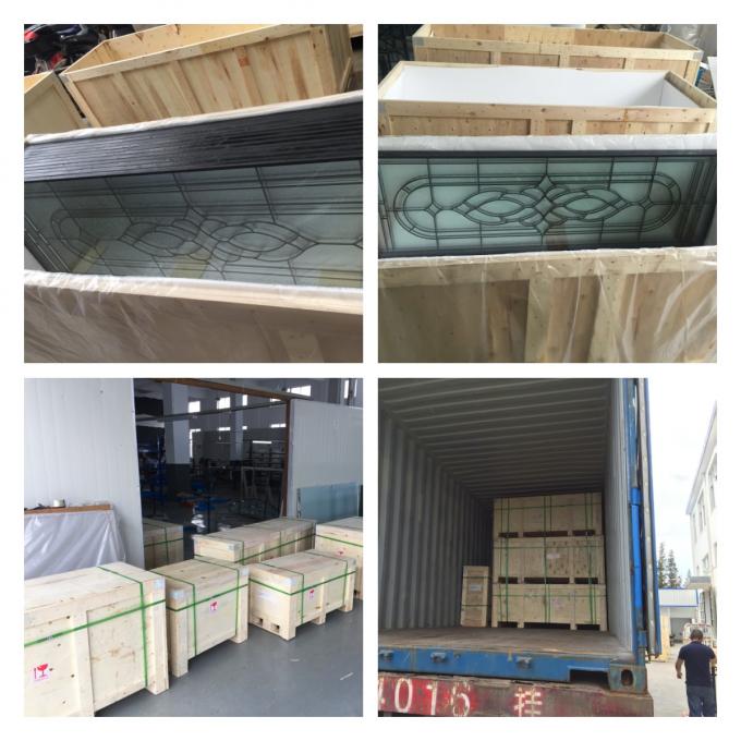 300mm 200mm Victorian Leaded Stained Leaded Glass Patina Caming